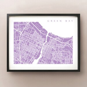 Green Bay, WI Map Print - Wisconsin Poster - Etsy