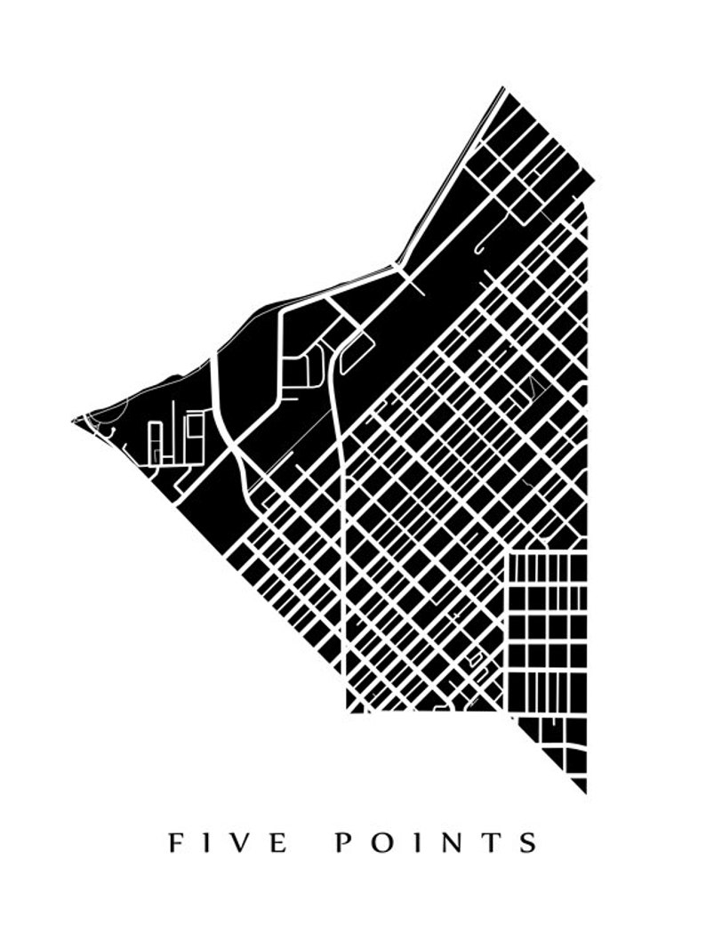 Five Points, Denver - Colorado Neighborhood Art Print - Etsy