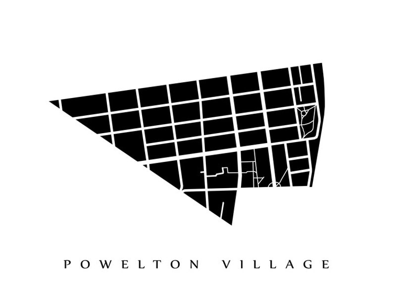 Powelton Village Map Philadelphia Neighbourhood Art Print - Etsy