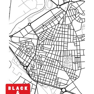 Alzira Map - Spain Art Print - Etsy