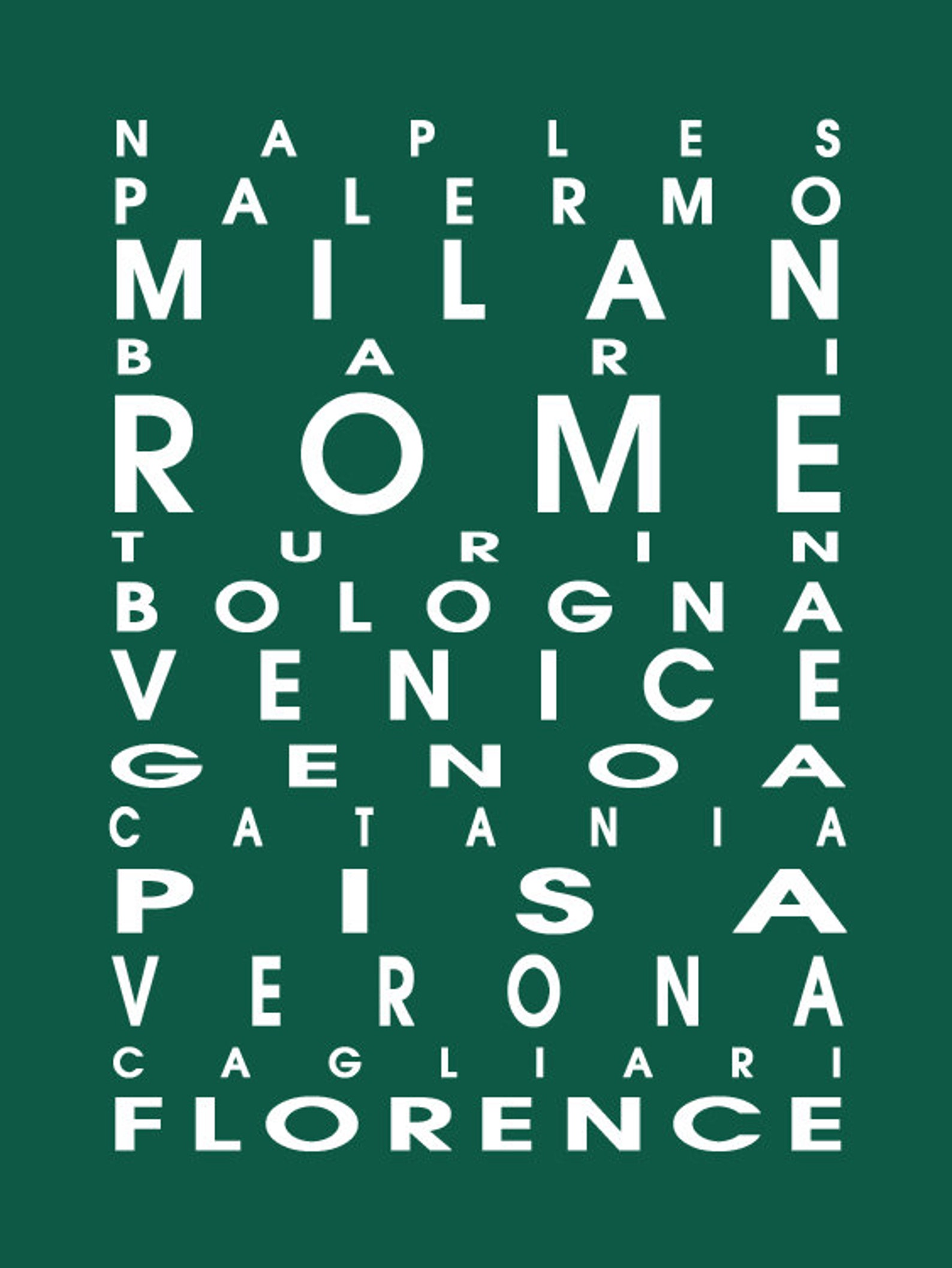 Italy Bus Roll - Italy Poster - Etsy
