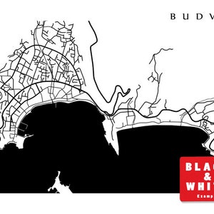 Budva Map - Montenegro Poster - Будва - Etsy