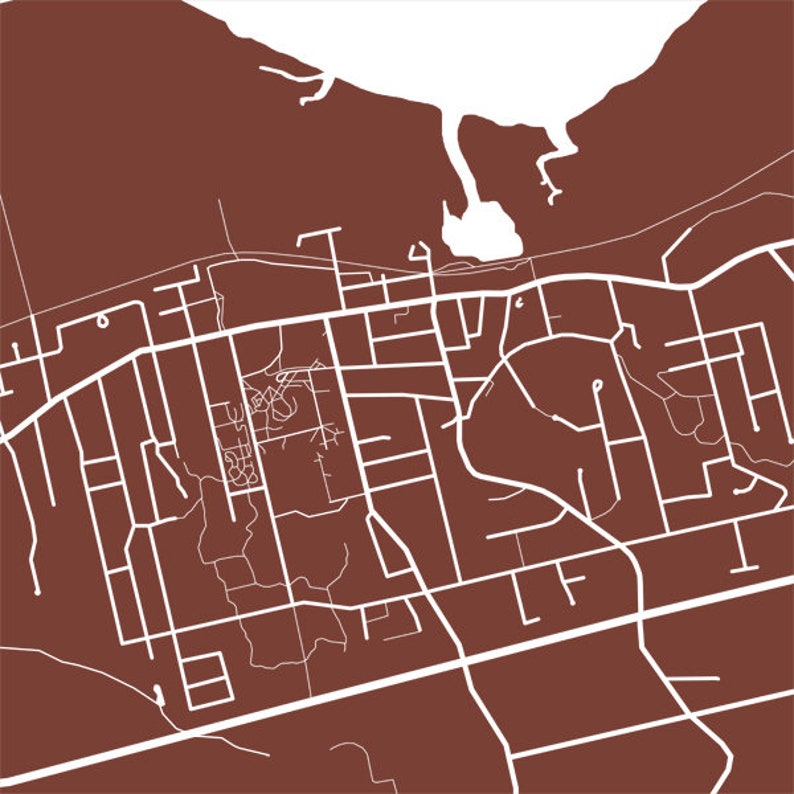 Wolfville NS Annapolis Valley Nova Scotia Map Print - Etsy