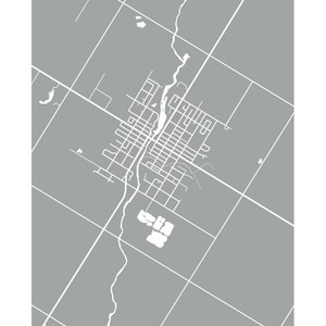 Mitchell, ON Map Print - Ontario Poster Art - Etsy