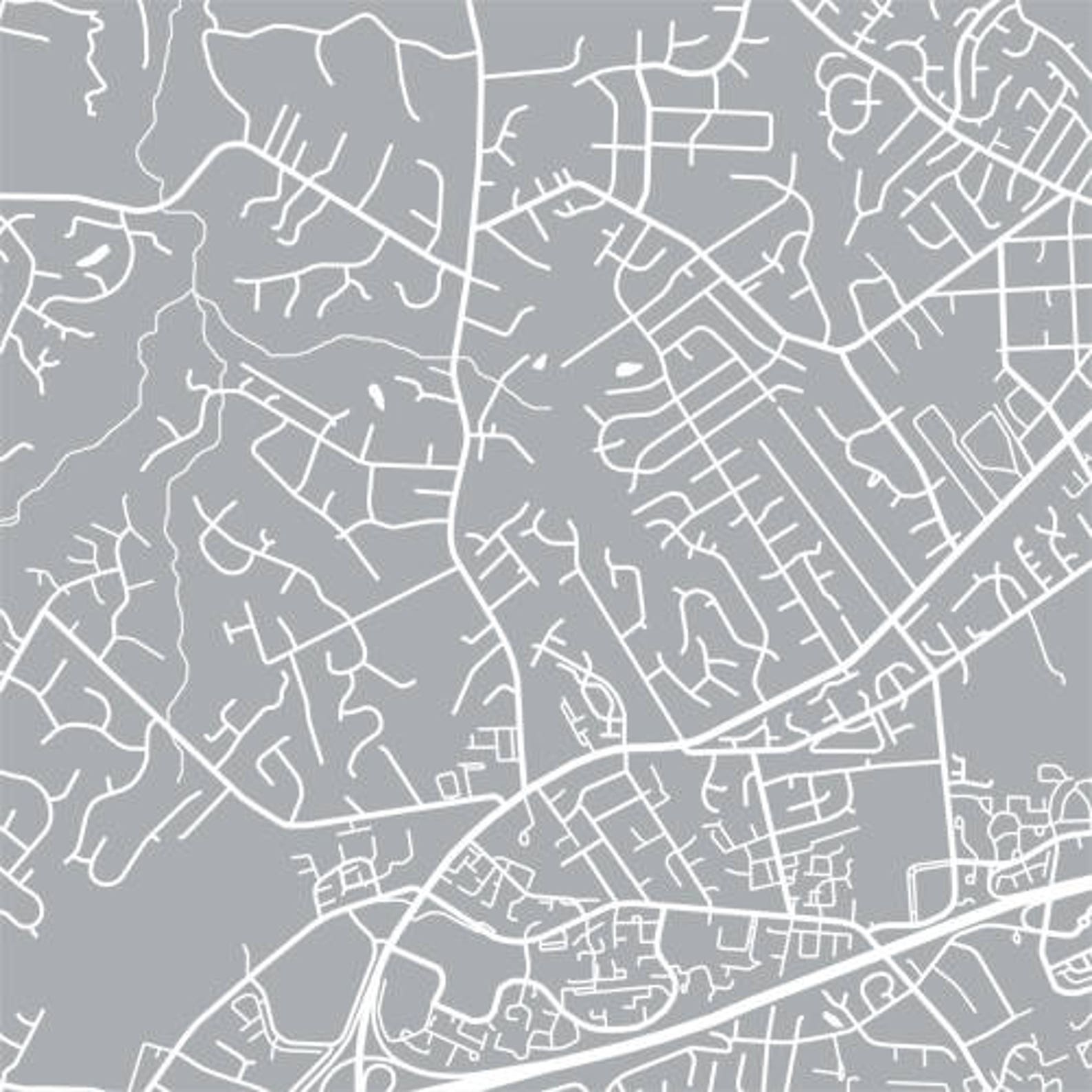 Oakton VA Map Print Virginia Poster | Etsy