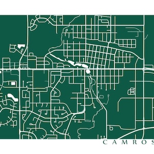 Camrose Map Print - Etsy