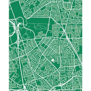 East Meadow, NY - Nassau County, Long Island, New York Map Print - Etsy