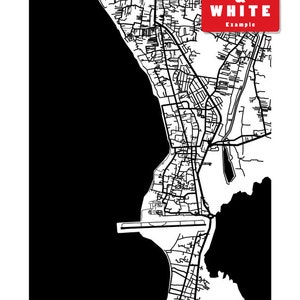 Kuta, Indonesia Map - Bali Art Print - Etsy