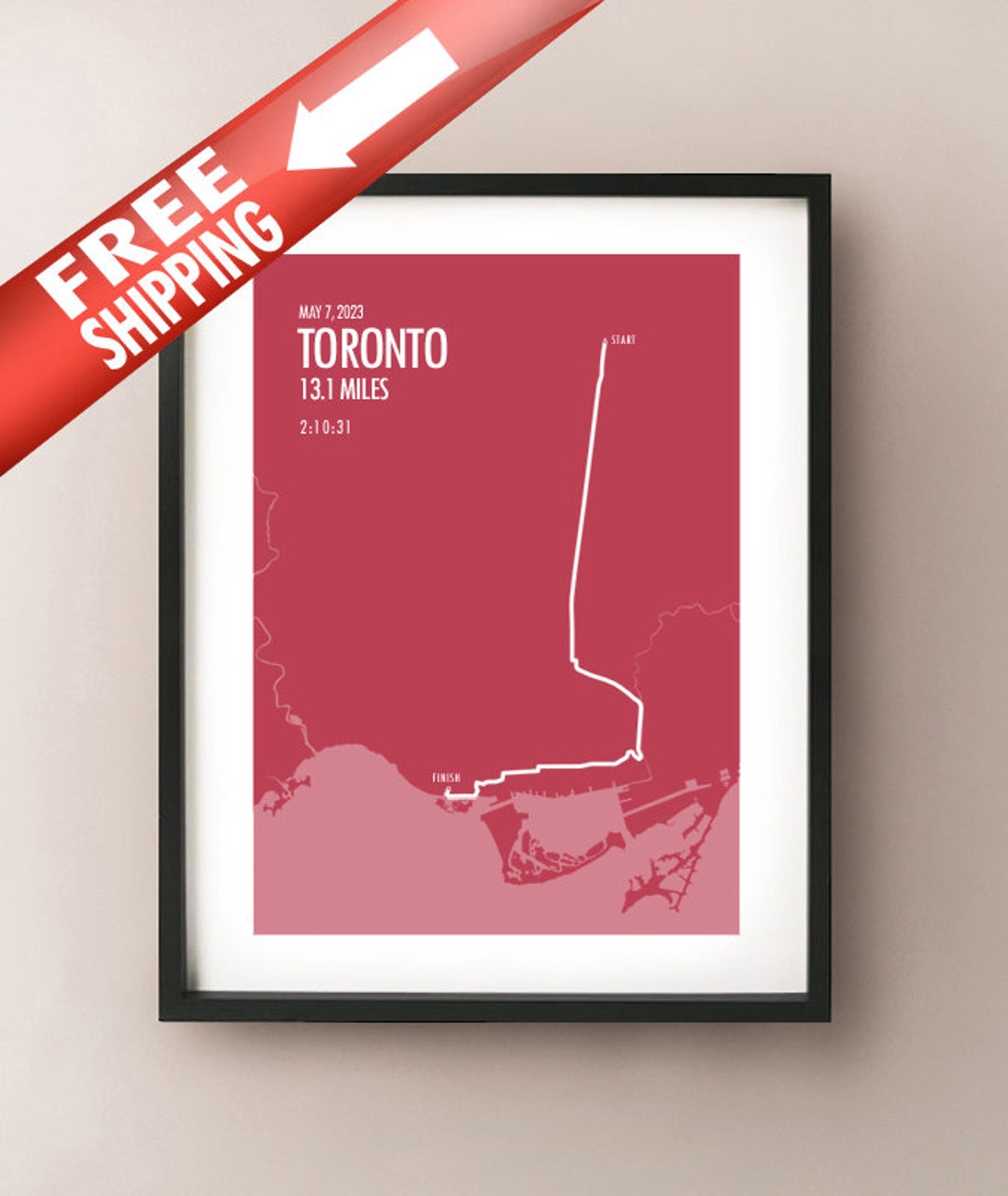 2023 Toronto Half-marathon Print - Etsy