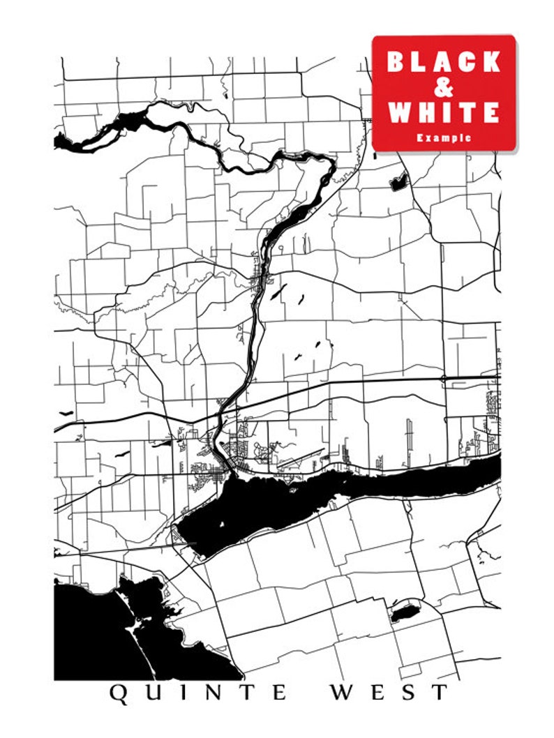 Quinte West Ontario Poster Art - Etsy