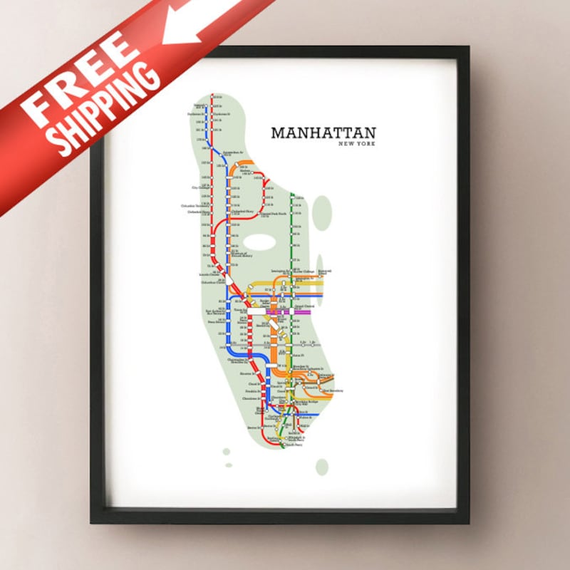 Subway Map Art - Etsy