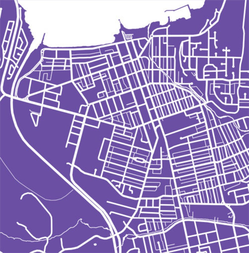 Penticton Map Poster Print BC Canada | Etsy