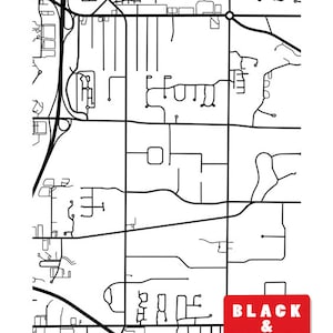 Orange, OH Map - Ohio Poster Print - Etsy