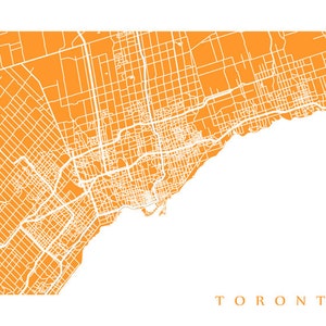 Greater Toronto Area Map Print - Etsy