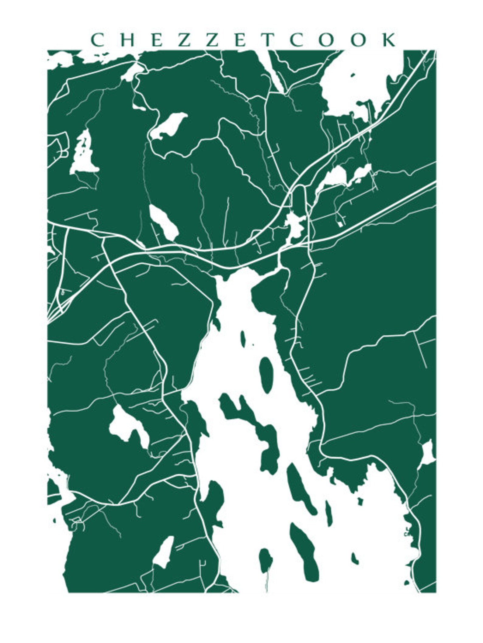 Chezzetcook Inlet Head of Chezzetcook Nova Scotia Map Print - Etsy