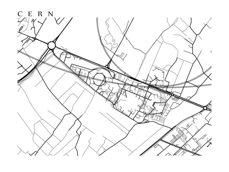 CERN Map Print - Etsy