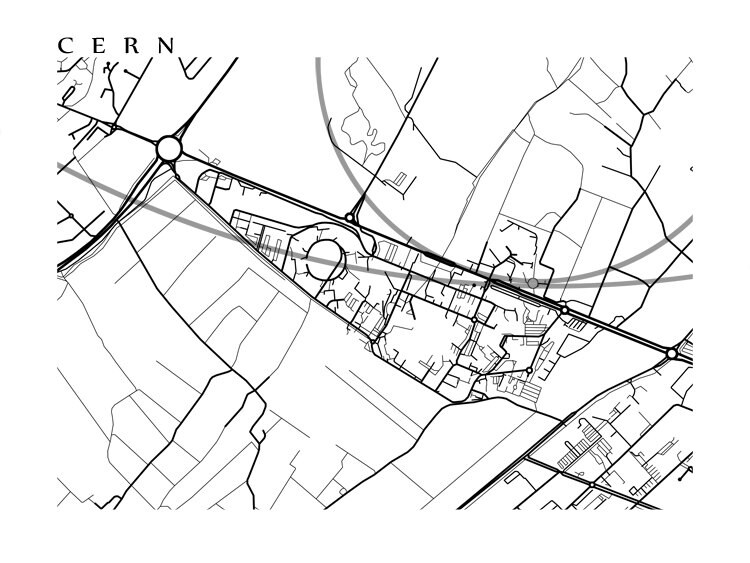 CERN Map Print - Etsy