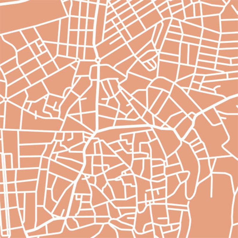 Úbeda Spain Map Art Print | Etsy