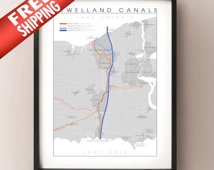 1764 Map of the Niagara Frontier Forts and Battles - Etsy Canada