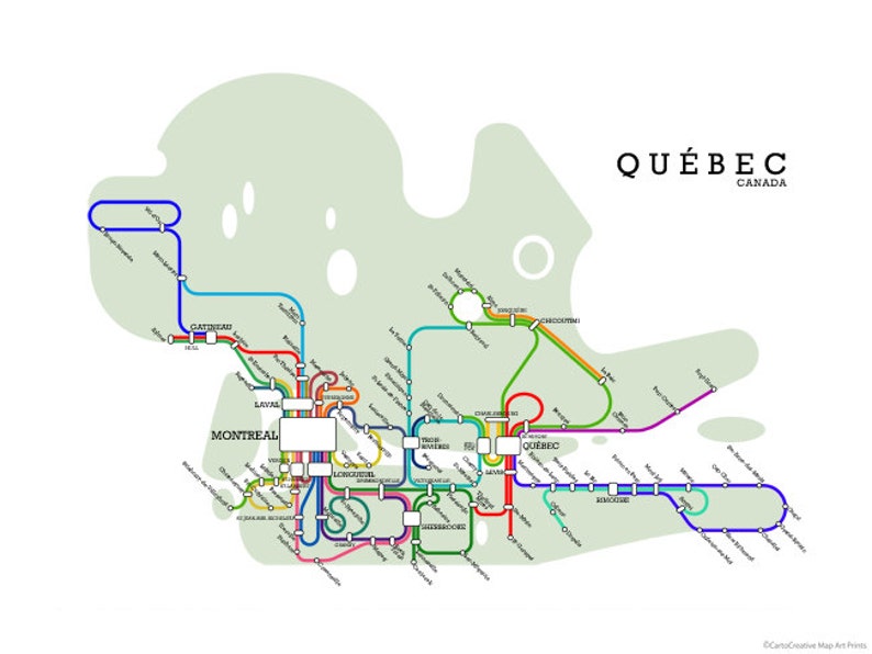 Quebec Metro Subway Style Map Art Print - Etsy Quebec Metro Subway Style Map Art Print - Etsy