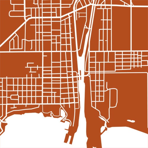 Port Colborne, ON Map - Canada Wall Art - Ontario - Niagara Region - Etsy