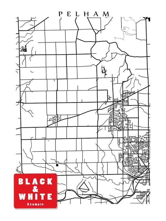 Pelham Map Ontario Print - Etsy