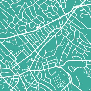 Wellesley Map Print - Massachusetts Poster - Etsy