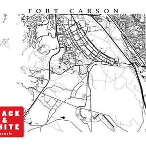 Fort Carson, CO Map Print - Etsy