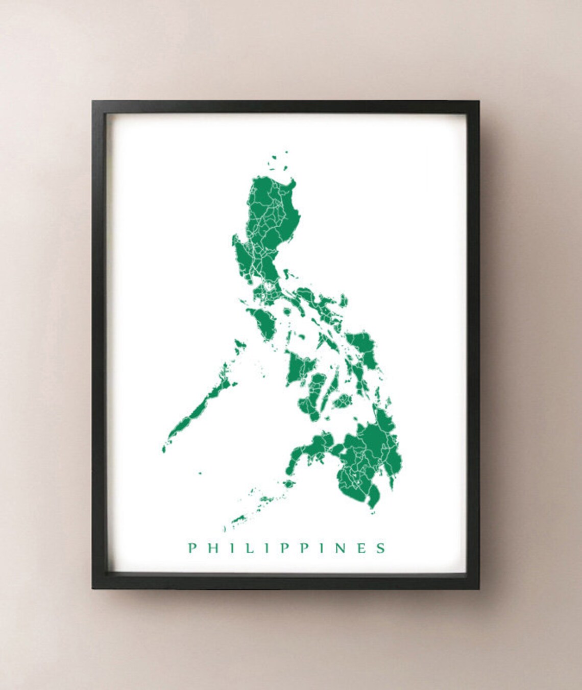 Philippines Map | Etsy