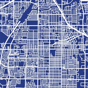 Santa Ana Map - California Poster Print - Etsy