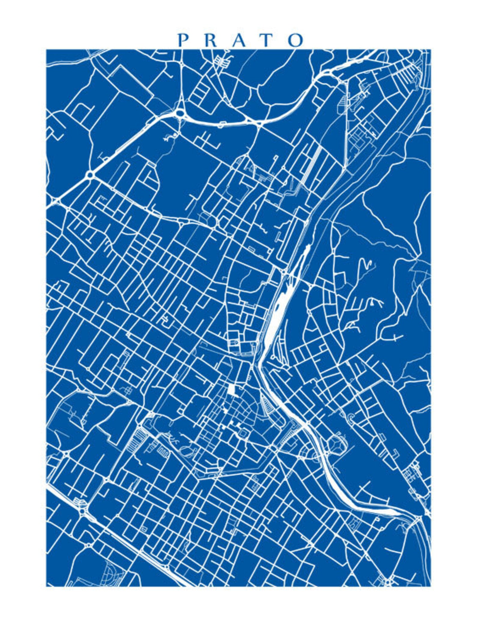 Prato Map Print - Etsy
