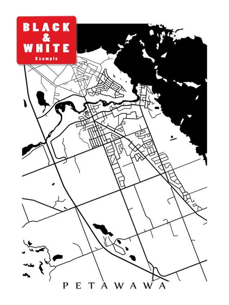 Petawawa, ON Map - Ontario Poster Art - Etsy