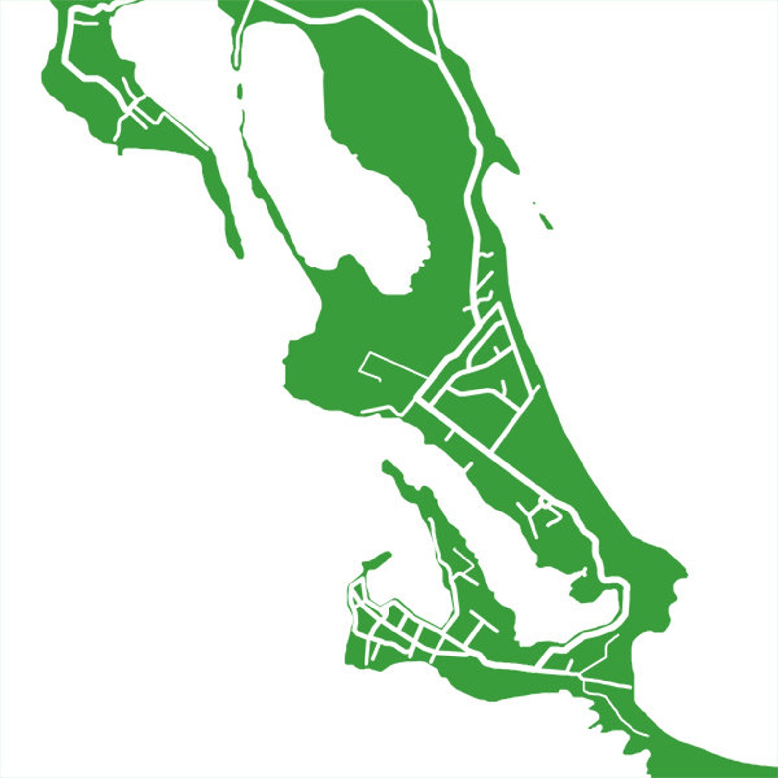 Green Turtle Cay Bahamas Map Print - Etsy