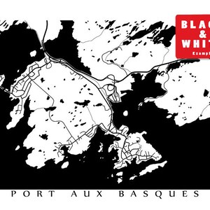 Port Aux Basques, NL Map - Newfoundland Poster - Channel, Grand Bay - Etsy