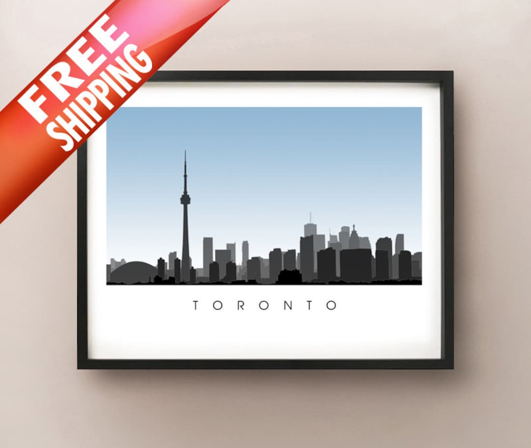 Toronto Skyline Art - Etsy