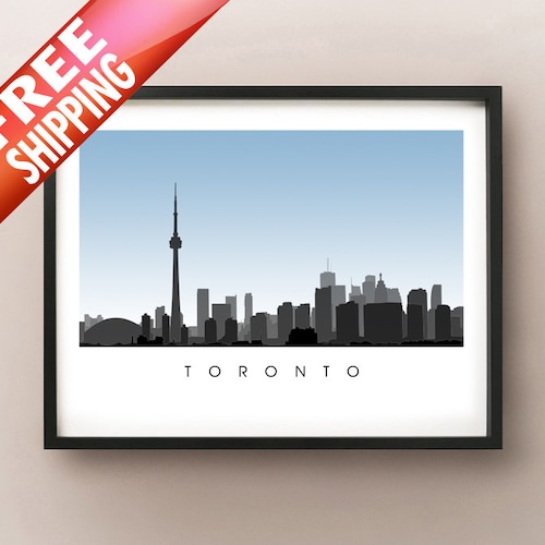 Toronto Canada Word Art Skyline 2 Typography Print Poster - Etsy Canada