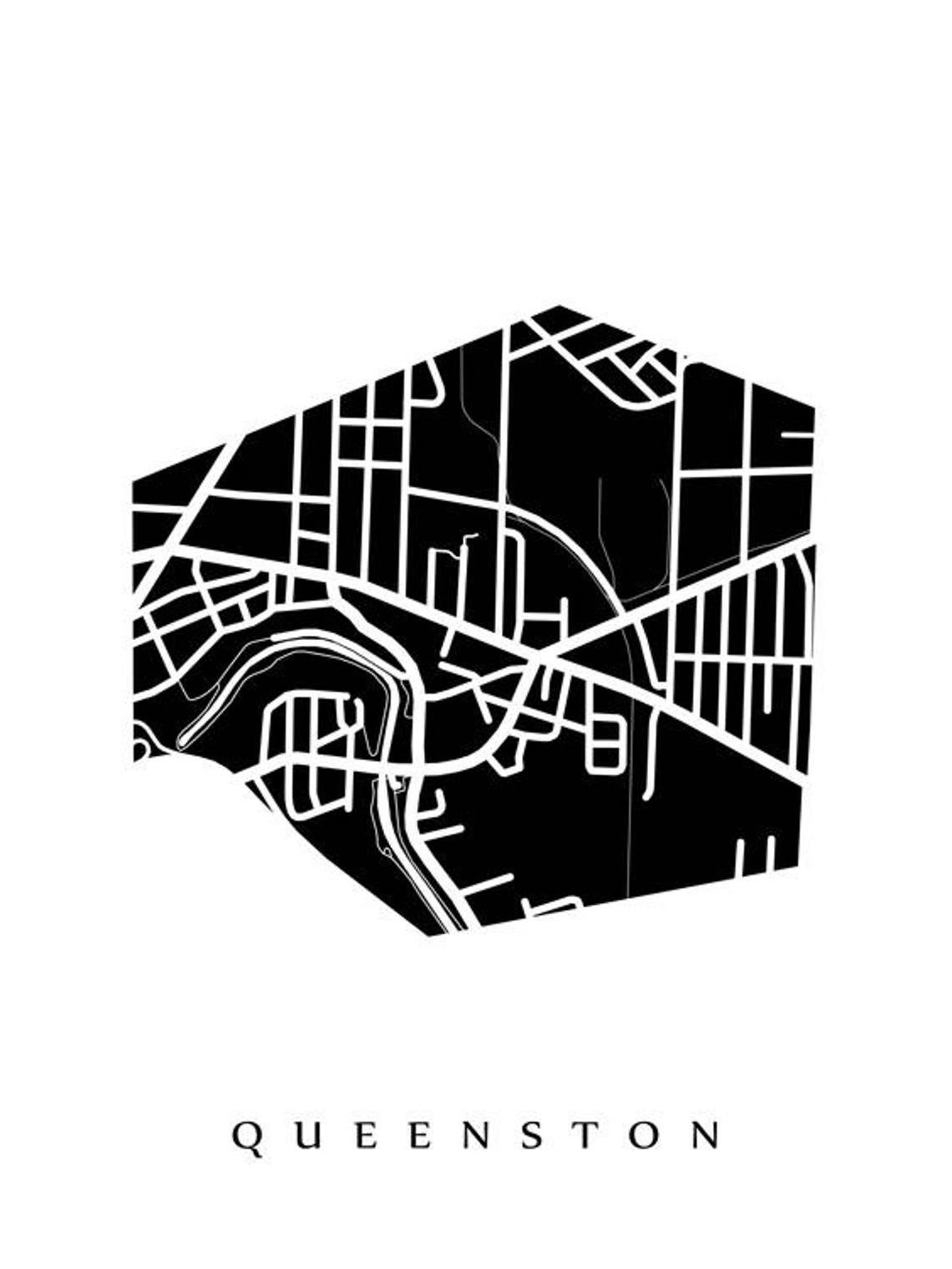 Queenston St. Catharines Map St Catharines ON Neighbourhood - Etsy