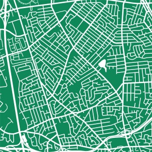 East Meadow, NY - Nassau County, Long Island, New York Map Print - Etsy