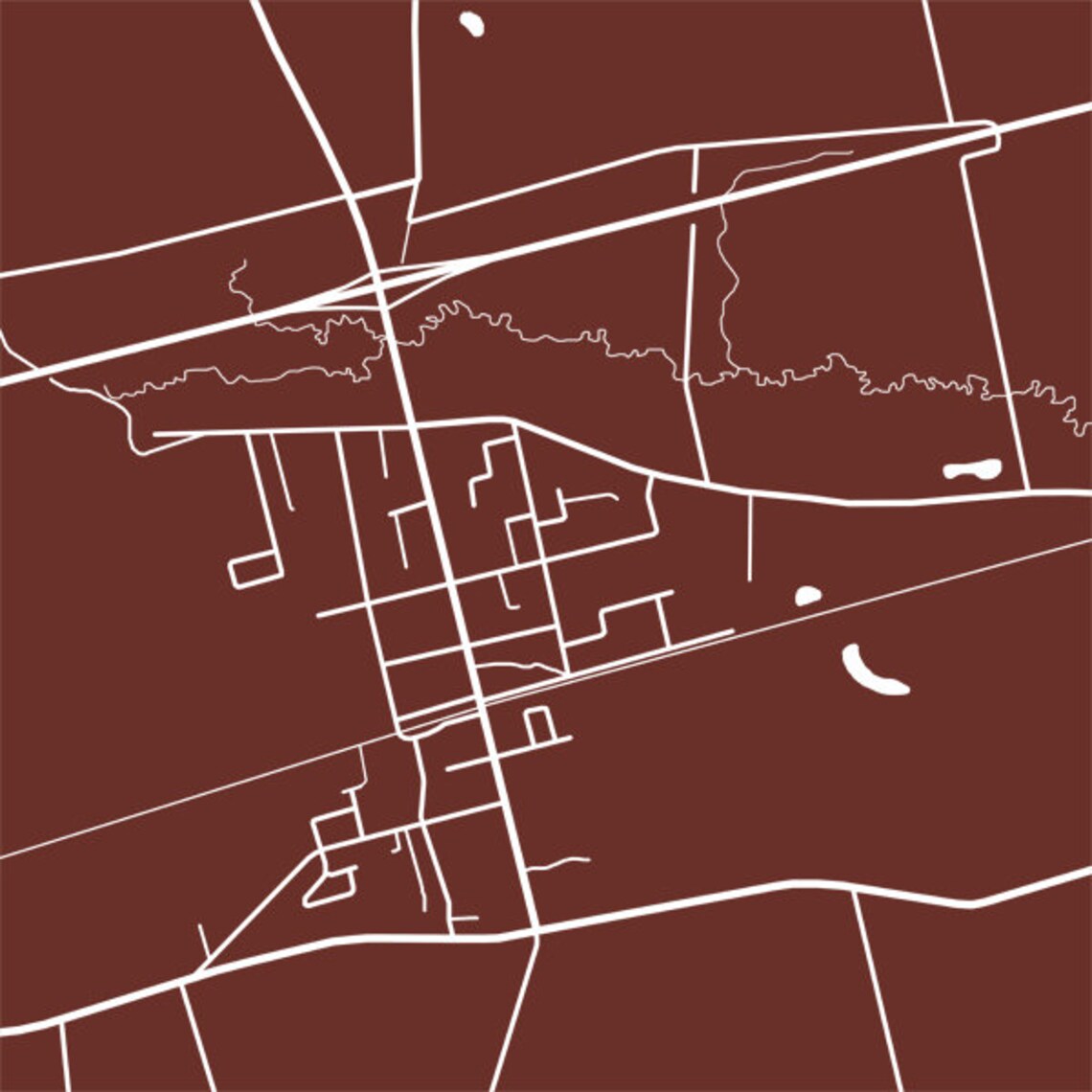 Berwick NS Annapolis Valley Nova Scotia Map Print | Etsy