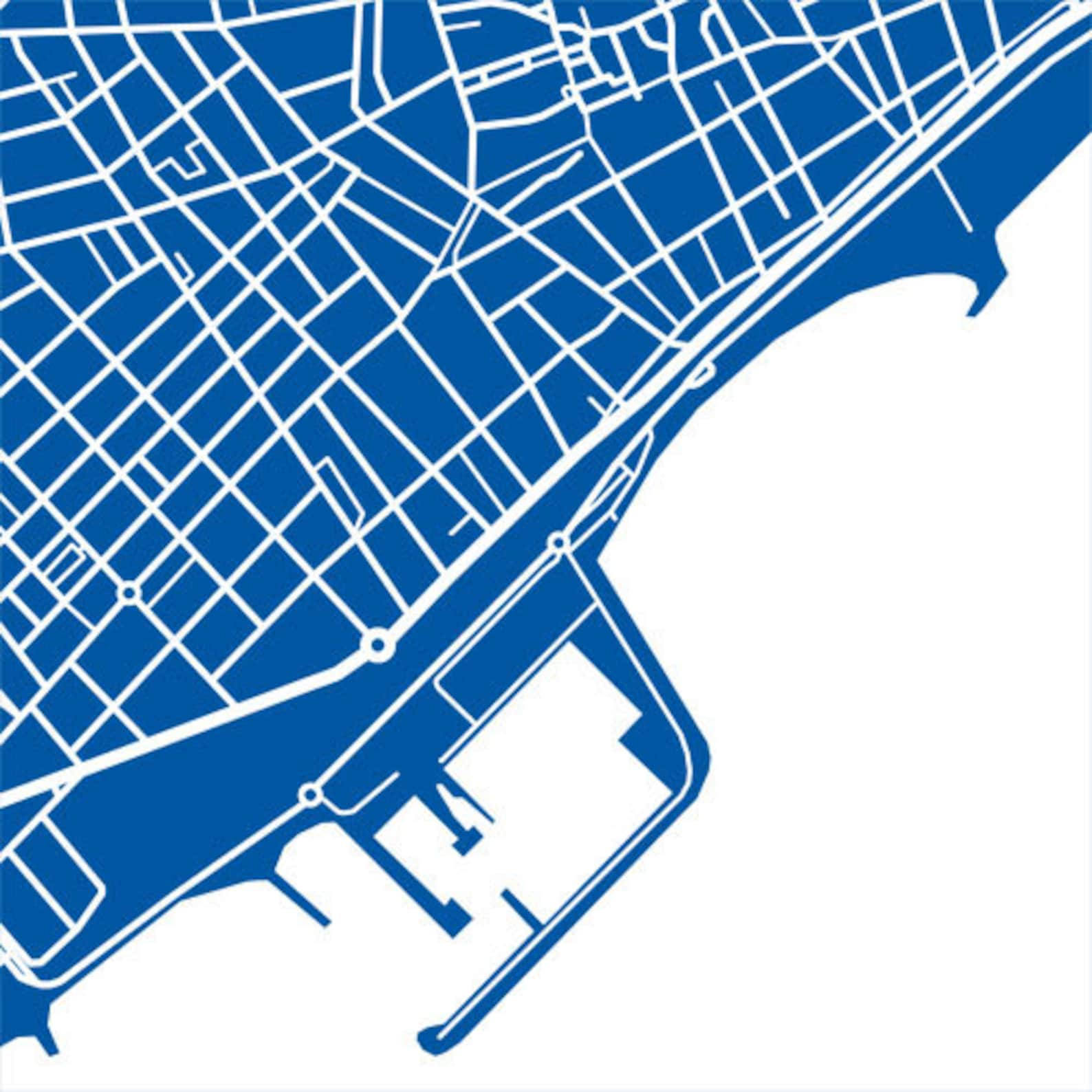 Mataró Spain Map Mataro Maresme Espanya Art Print | Etsy