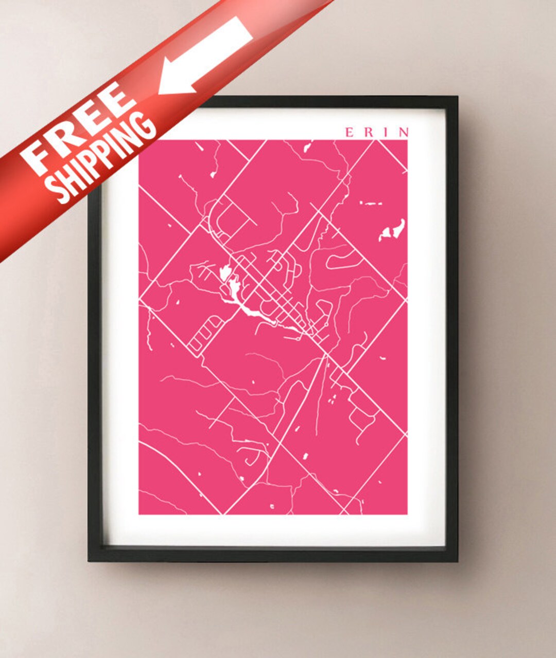 Erin, ON Map Print - Etsy