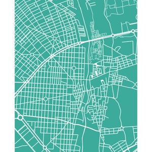 Elche Map - Elx, Spain Art Print - Etsy
