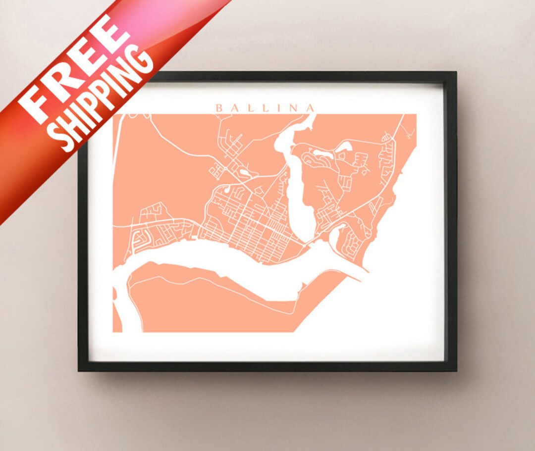 Ballina Map - More Sizes and Colors Available - New South Wales ...