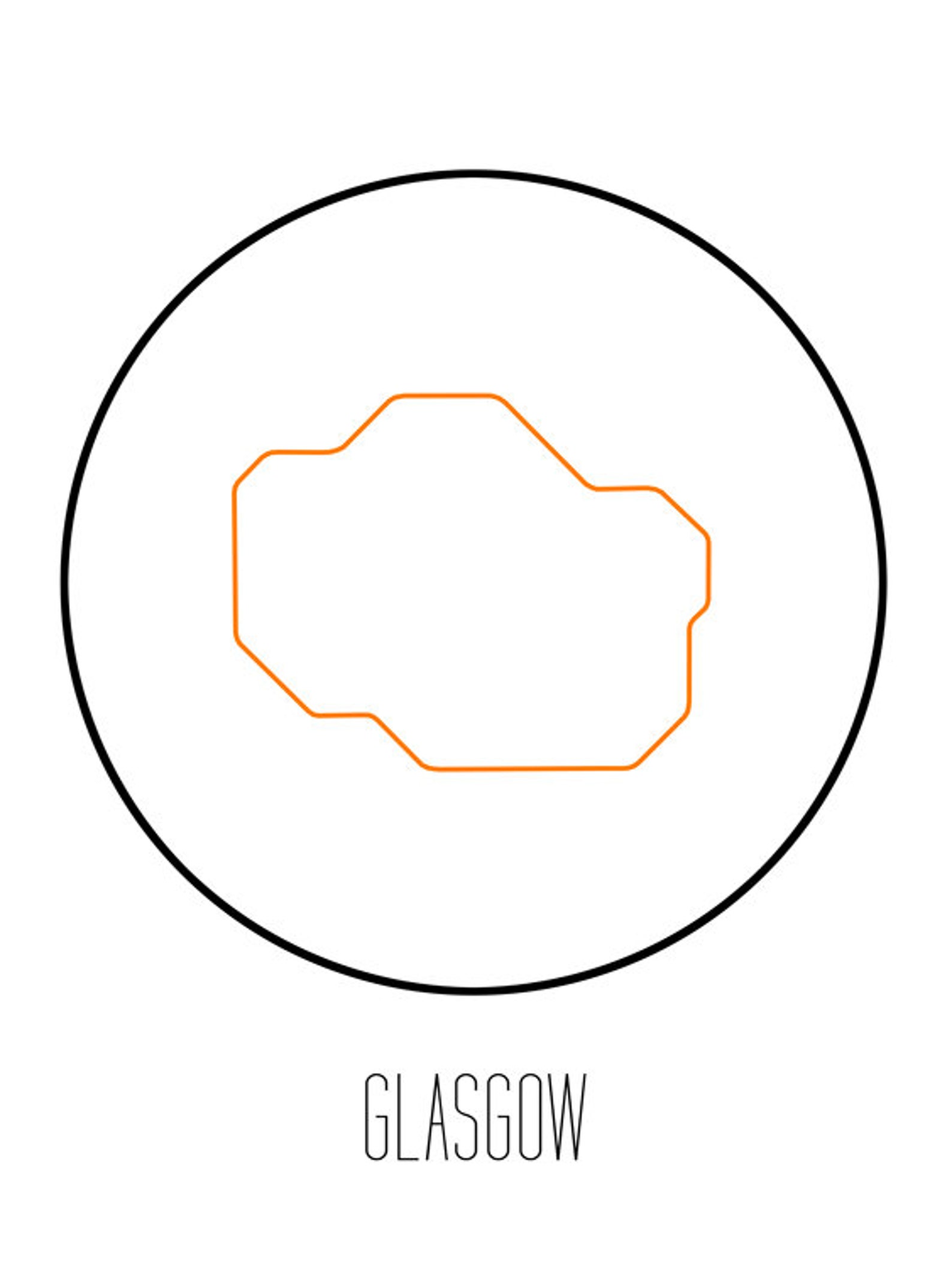 Glasgow Scotland Minimalist Metro Subway Art Print - Etsy Canada