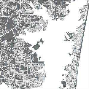 Toms River, NJ Map Art - Ocean County, New Jersey Poster Print - Etsy