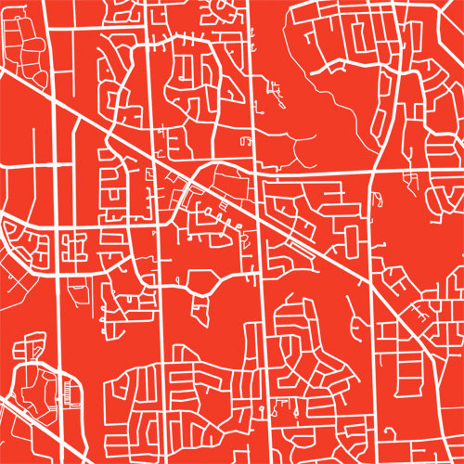 Rexdale Map Print Toronto Poster - Etsy