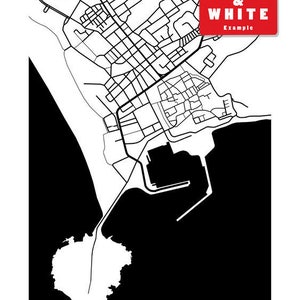 Tarifa Map - Andalucia Spain Art Print - Etsy