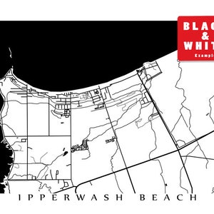 Ipperwash Beach, ON Map - Ontario Poster Art - Etsy