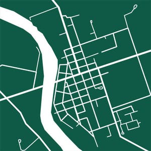 Cayuga, Ontario Map Print - Etsy