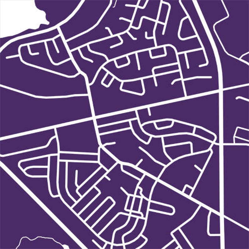 Gander Map Newfoundland Poster | Etsy